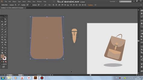 Как нарисовать рюкзак в программе Adobe Illustrator Youtube