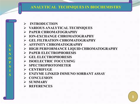 Analytical Techniques Ppt Pptx