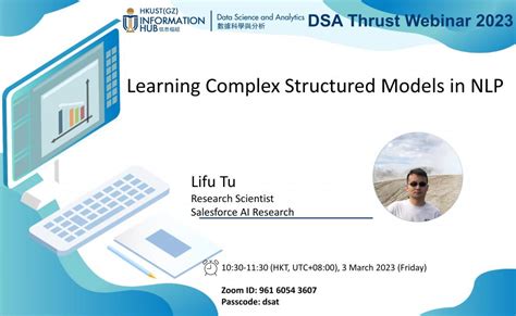 Data Science And Analytics Thrust Seminar Learning Complex Structured