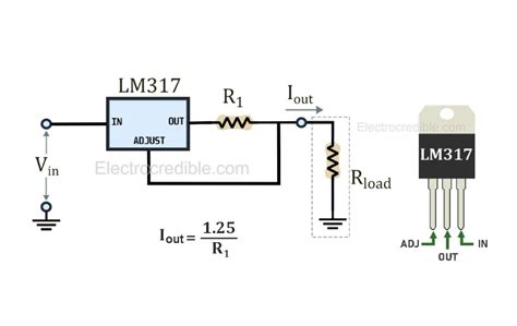 Lm317 Voltage Regulator Schematic LM317 Adjustable Regulator Power