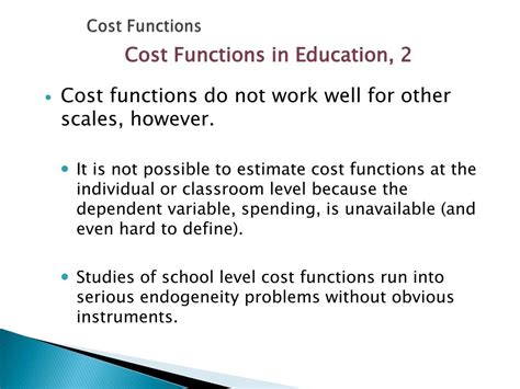 PPT Cost Functions PowerPoint Presentation Free Download ID