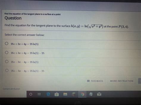 Solved Find The Equation For The Tangent Plane To The Chegg