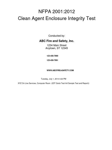 Sample Test Report R Pdf Duct Flow Equipment