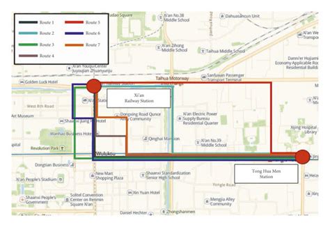 Routes Of Different Passenger Carrying Route Categories For
