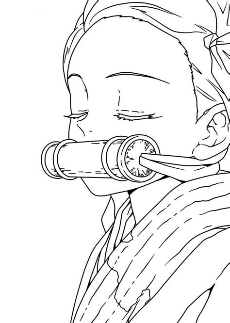 Kolorowanki Nezuko Kamado Demon Slayer Vrogue Co
