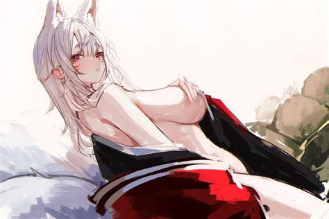 Rule 34 1girls Almost Naked Animal Ears Blush Face Markings Female