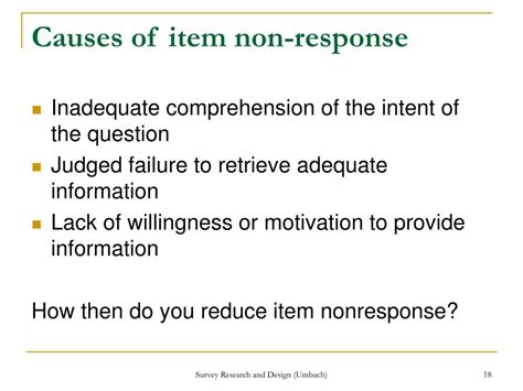 Ppt Survey Non Response Powerpoint Presentation Free Download Id