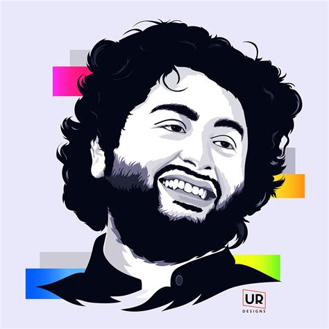 Arijit Singh Vector Illustration Portrait Digital Art On Behance