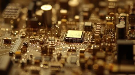 Intricate Microchip Design On Tiny Circuit Board Surface Stock Illustration Illustration Of
