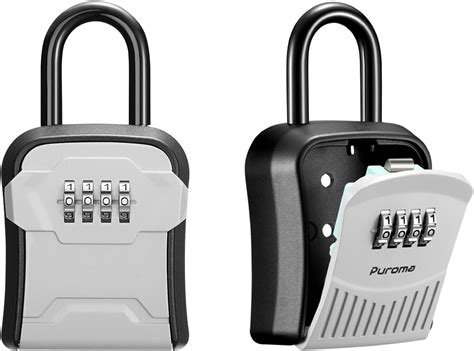 Puroma 2 Pack Lock Box Combination Key Lock Box Wall