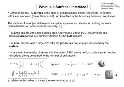 What Is A Surface Interface