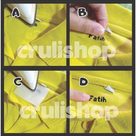 Jual Stiker Label Baju Kain Setrika Nama Shopee Indonesia