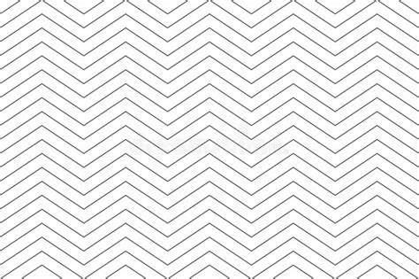 Zigzag Thin Ine Seamless Pattern Black Horizontal Zig Zag Vintage