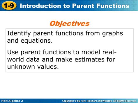 PPT Identify Parent Functions From Graphs And Equations PowerPoint Presentation ID 5542457