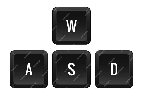 Premium Vector A S W D Keys Combination Keyboard Walk Navigation Control Computer Shortcut