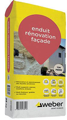 Enduit Rénovation Façade Pierre Weber 25kg Castorama