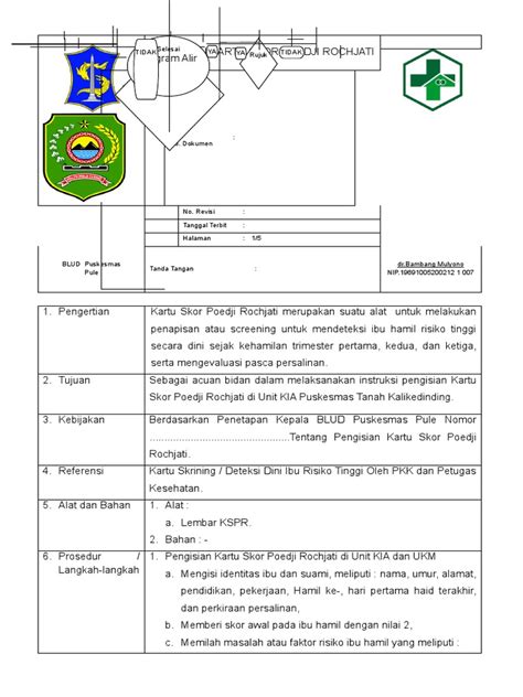 Sop Pengisian Kartu Skor Poedji Rochjati Pdf