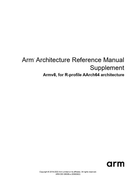 ddi0600b a armv8 r64 supplement pdf 64 bit computing assembly language