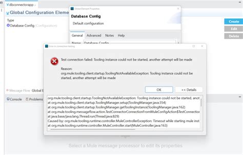 org mule tooling client startup toolingnotavailableexception tooling instance is not available
