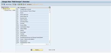 RELML10002 SAP Tcode L1 Field Groups Transaction Code