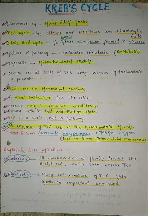 Solution Unraveling The Complexity Of The Krebs Cycle And Its Physiological Significance