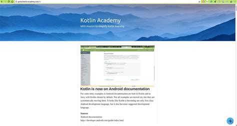 We Proudly Present Kotlin Academy Portal Randroiddev