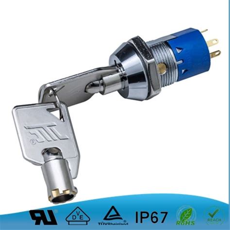 UL Certified Switch Lock On Off Reset Sp Dp Key Switch With Keys Combination Switch Lock