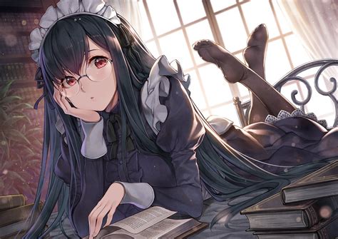Reading Maid Artist Original Ranimelegwear