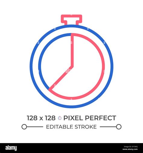 Countdown Timer Two Color Line Icon Stock Vector Image And Art Alamy