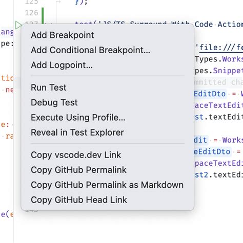 Test Commands Not At Top Issue Microsoft Vscode GitHub