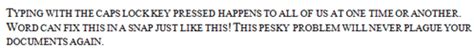 How To Change Caps Lock Text Back To Normal In Word