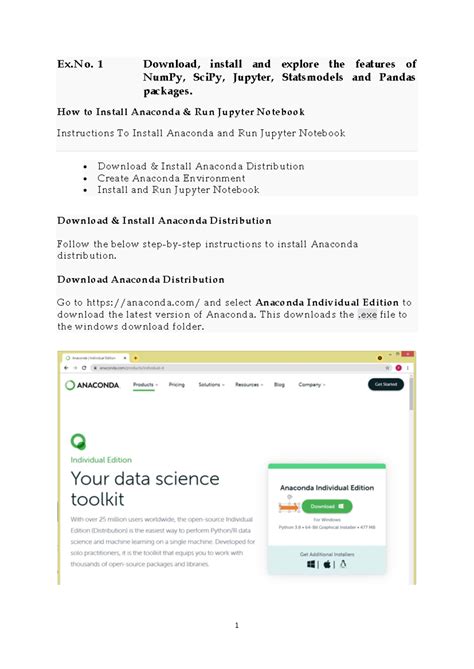 fds lab manual ait lab manual ex 1 download install and explore