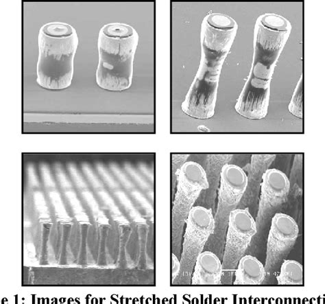 Figure 1 From Super Stretched Solder Interconnects For Wafer Level Packaging Semantic Scholar
