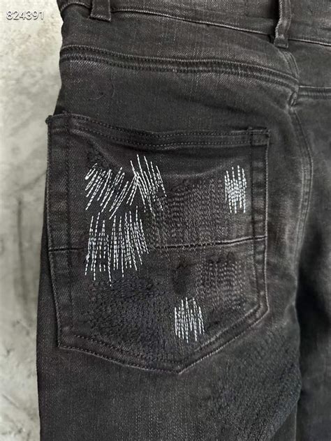 아미리 2023 멀티 스티치 데님 팸츠 바지 청바지 진 오버레플