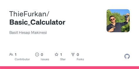 Github Thiefurkan Basic Calculator Basit Hesap Makinesi