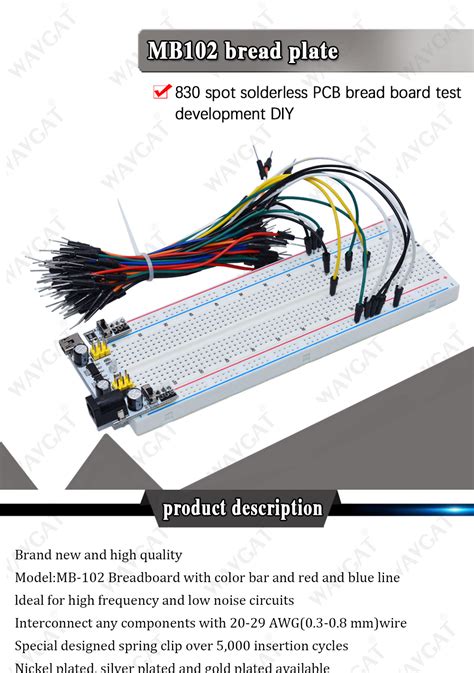 Exclusive Discounts For New Mb 102 Mb102 Breadboard 400 830 Point Solderless Pcb Bread Board