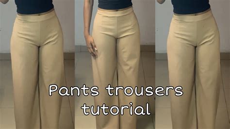 Easiest Way To Make Trousers Pants Trousers Tutorial Updated YouTube