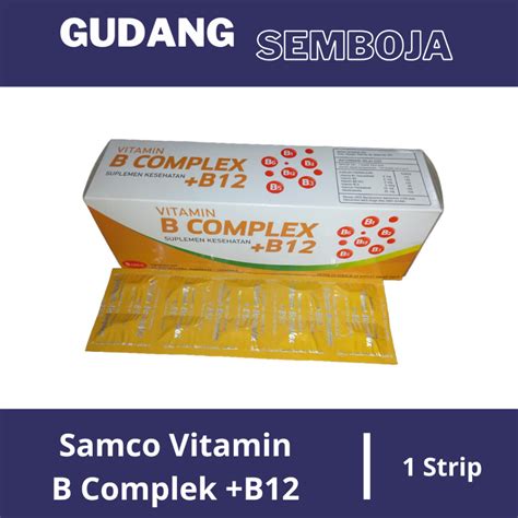 Jual Samco Vitamin B Complex B12 Suplemen Kesehatan Shopee Indonesia