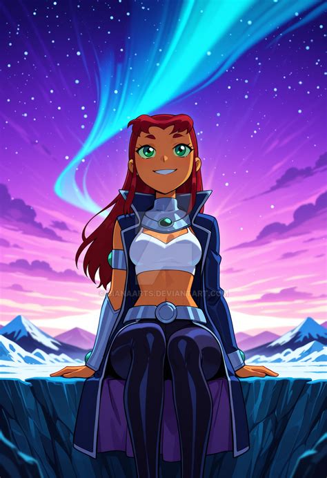 Starfire Teen Titans By Bianaarts On Deviantart
