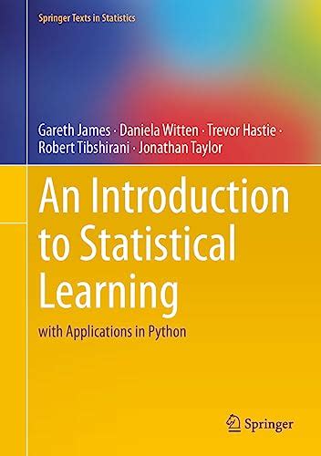 An Introduction To Statistical Learning With Applications In Python