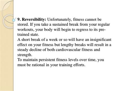 The 9 Principles Of Exercise