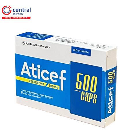 Thuốc Aticef 500mg Cefadroxil Dược Hậu Giang điều Trị Nhiễm Khuẩn