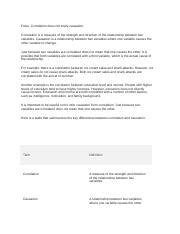 True Or False Correlation Implies Causation Docx False Correlation Does Not Imply Causation