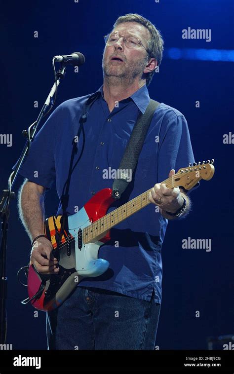 Eric Clapton Performs On Stage At The First Of His London Run Of Shows