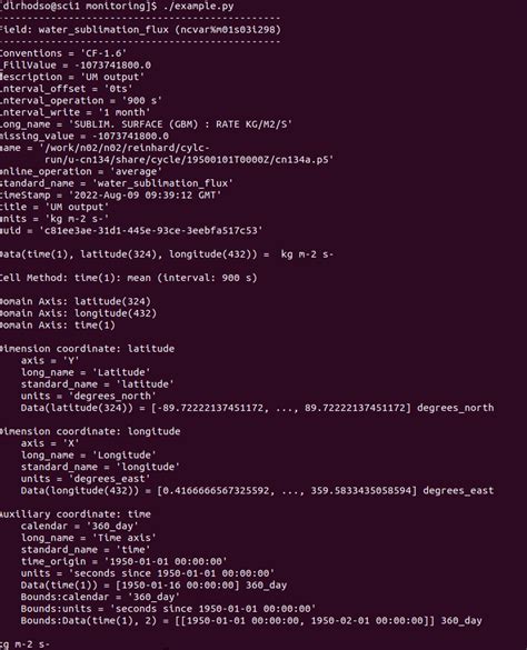 Truncated Units When Reading In Um Files For Watersublimationflux Ncvarm01s03i298 · Issue