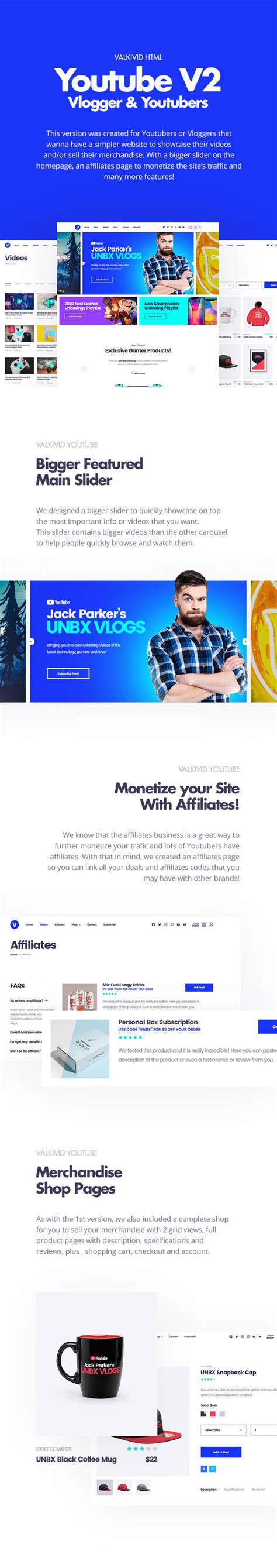 Valkivid Tailwind Css Content Creators Html Template Le Blog Du Marketing Digital