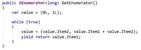 jeremy bytes implementing a fibonacci sequence with value tuples in c 7