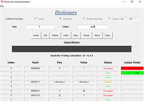 Github Idancz Dictionaryvisualization Visualization Of Dictionary Data Structure