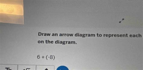 Solved Draw An Arrow Diagram To Represent Each On The Diagram 6 8 [math]