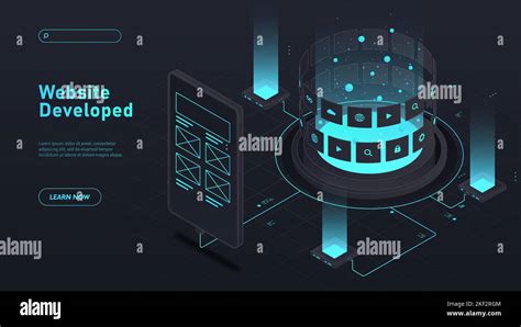 developed website concept stock vector image and art alamy